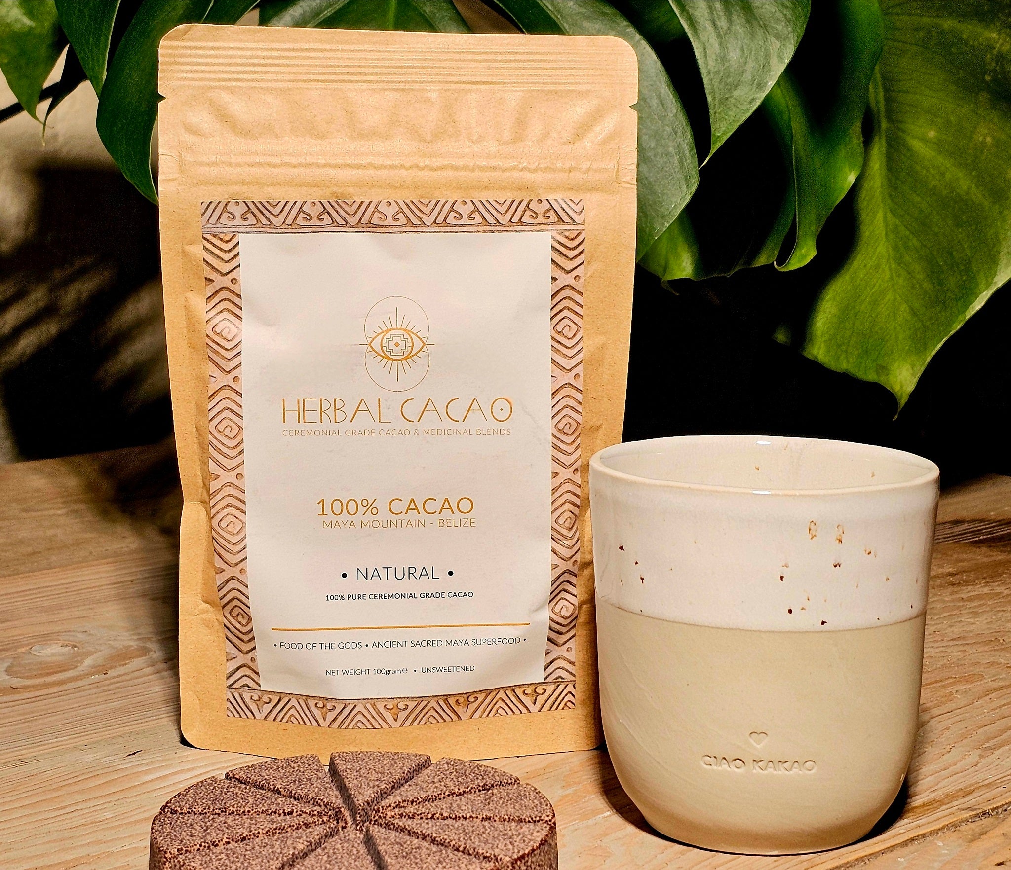 Kakao Zeremonie Set Ciao Ciao - Ritualkakao & Handgemachter Becher | VIMOON